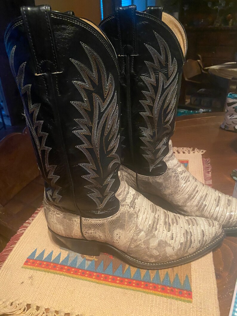 Lizard Skin Justin Boots Mens - Etsy