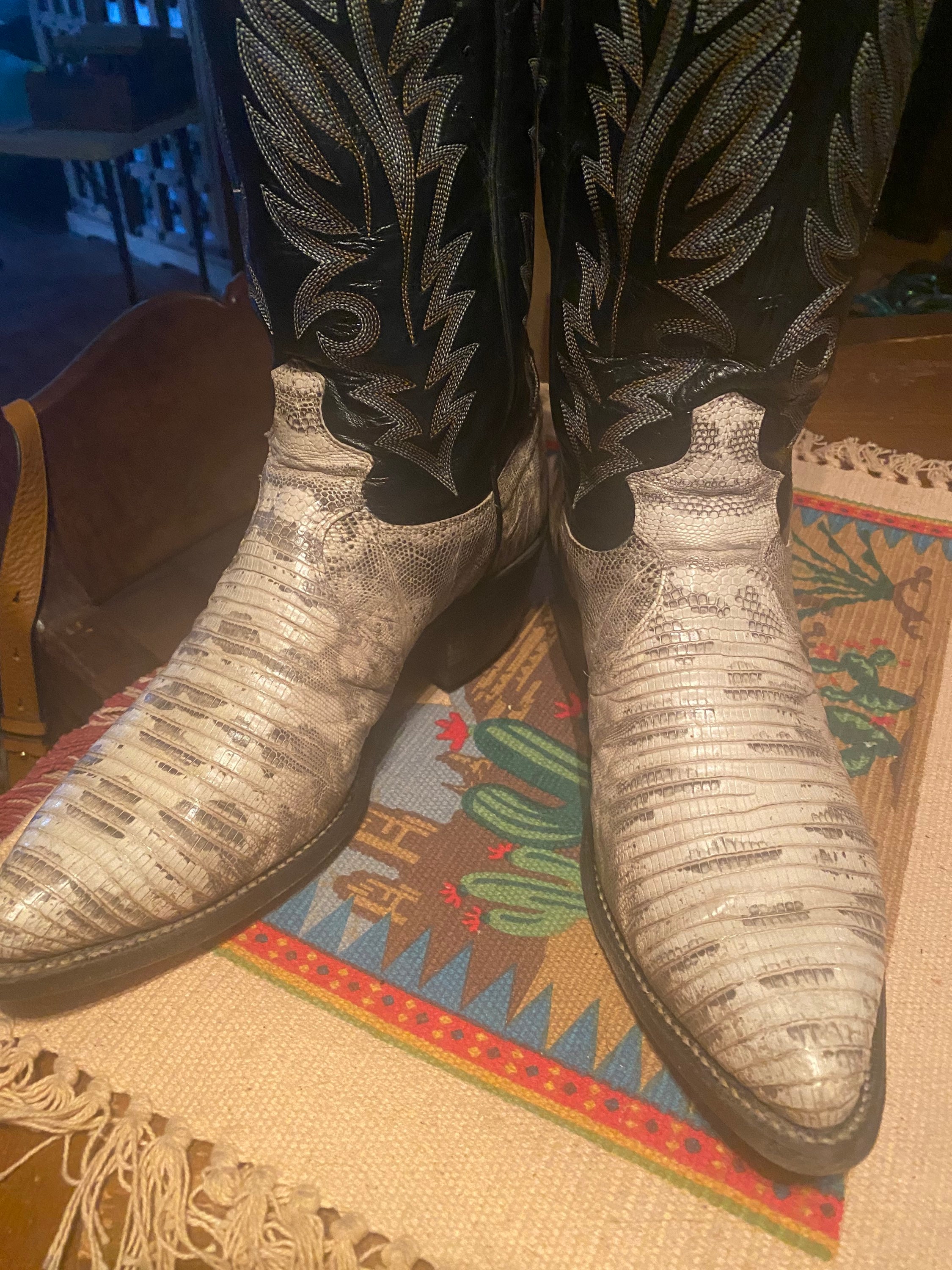 Lizard Skin Justin Boots Mens - Etsy