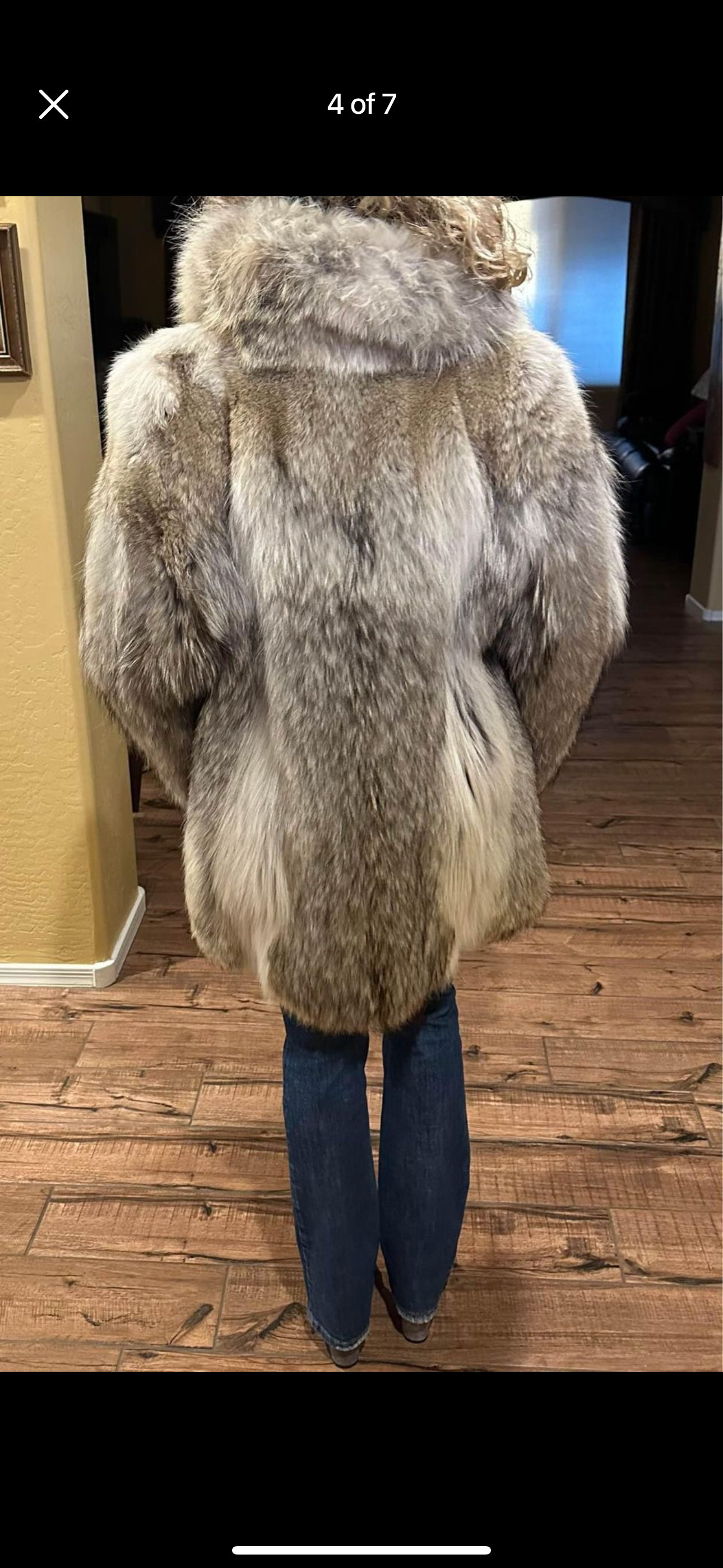 Amazing Fox and Coyote Womens Fur Coat - Etsy