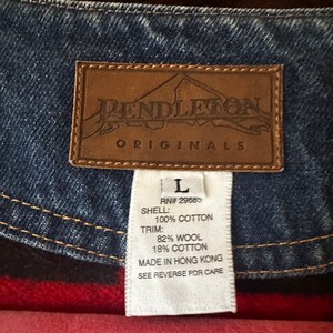 Womens Pendleton Denim Vest - Etsy