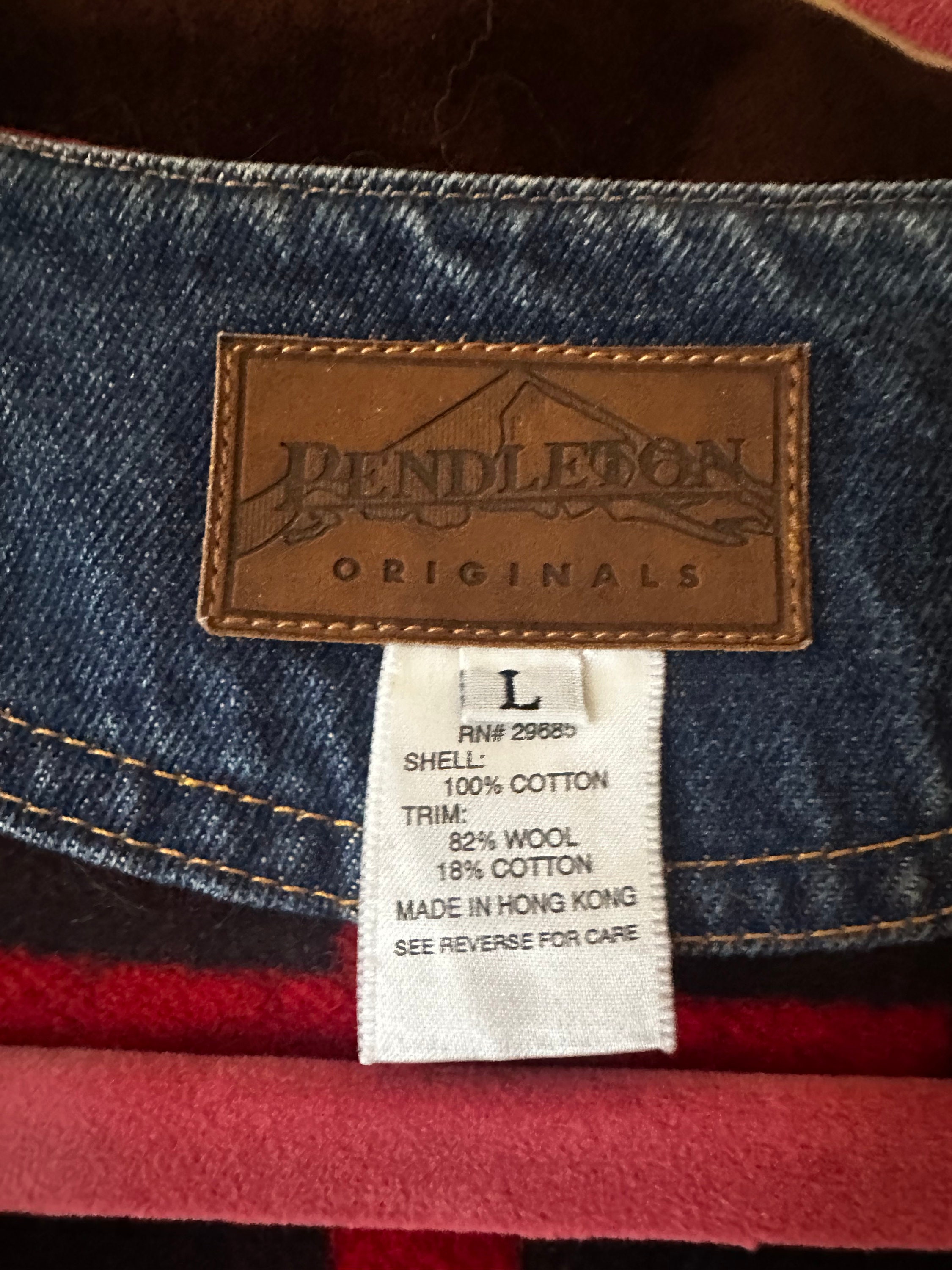 Womens Pendleton Denim Vest - Etsy