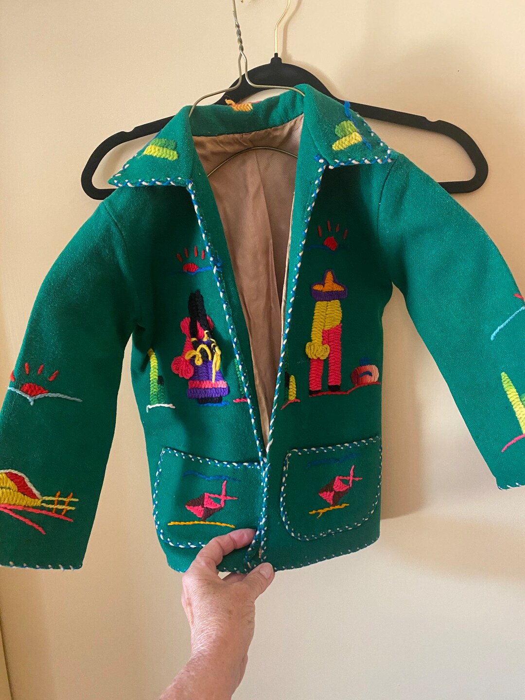 Childs Mexican Vintage Souvenir Jacket - Etsy