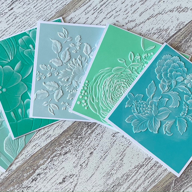 Embossed Cards - Etsy
