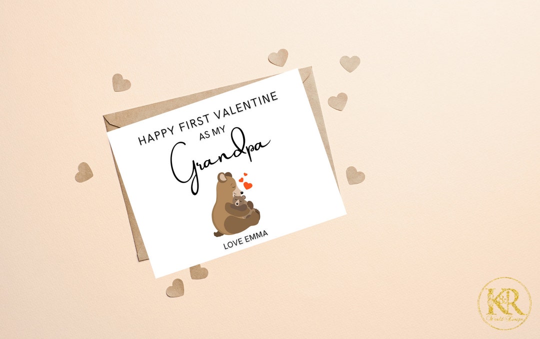 Grandpa Valentines Day Card, Personalised Grandpa Valentines Day Card ...