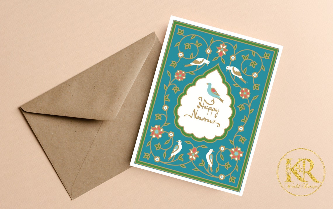 Farsi Norooz Greeting Card - Persian New Year Greeting Card- Saleh No ...