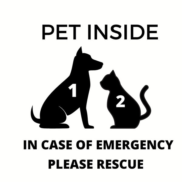 Pet Inside Sticker - Etsy
