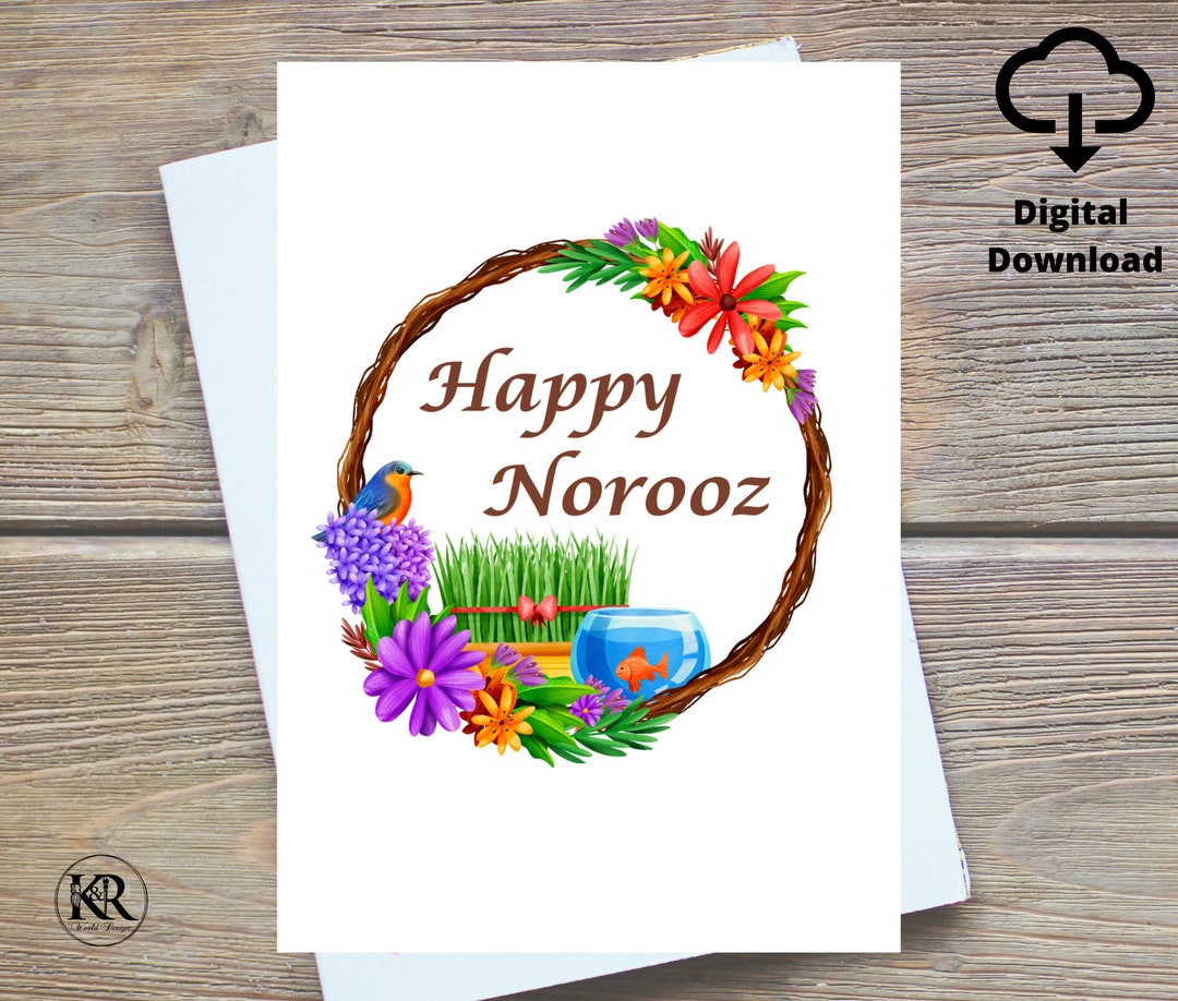 Farsi Persian Norooz Digital Printable - Persian New Year - Happy ...
