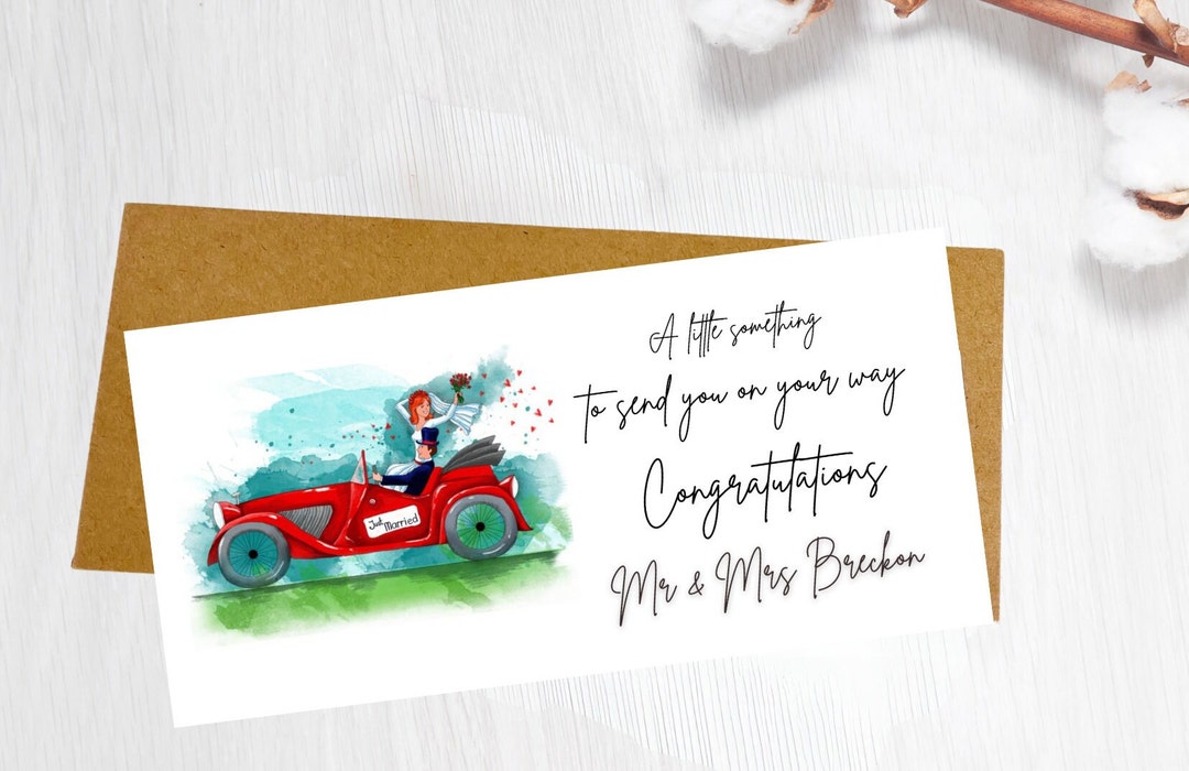 Wedding Gift Money Card, Congratulations Money Wallet, Wedding Present ...