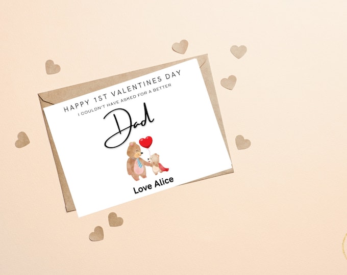 Printable Daddy Valentines Day Card for Him, Daddy Card From Baby ...