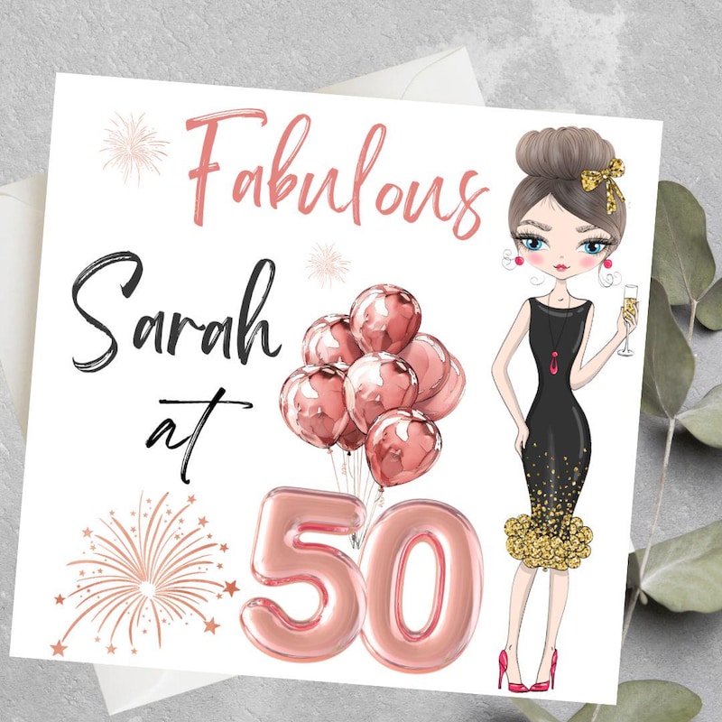 50th Birthday Cards - Etsy