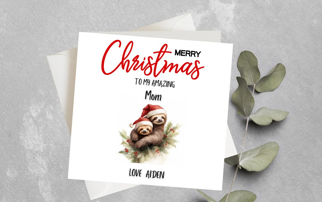 To My Amazing Mom Christmas Card, Personalized Christmas Card for Mom ...