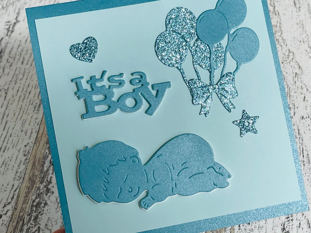 It's a Boy Note Card, Cute It's a Boy Card, New Baby Boy Card, Cute ...