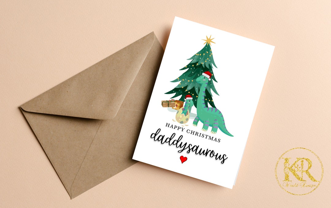 Personalised Daddy Christmas Card, Dad Christmas Card, to My Dad at ...
