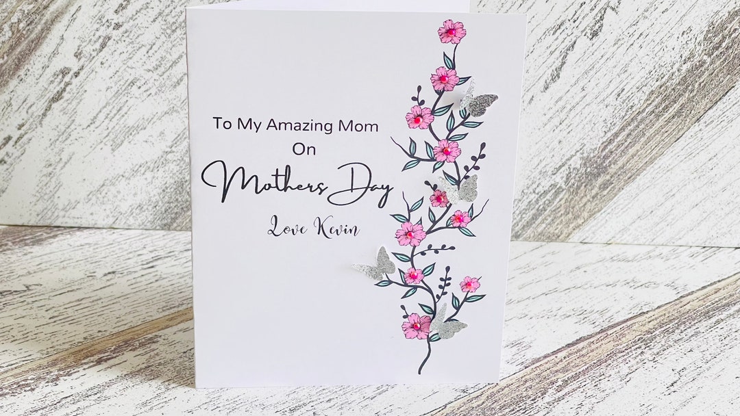 To My Amazing Mom on Mothers Day, Personalized Mothers Day Card, Custom ...