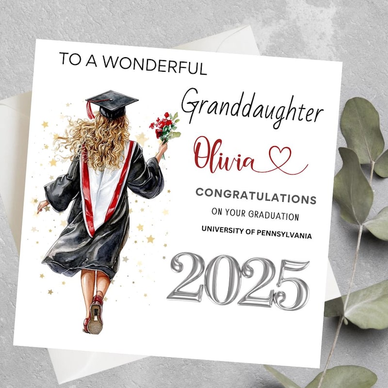 Granddaughter Graduation Card - Etsy