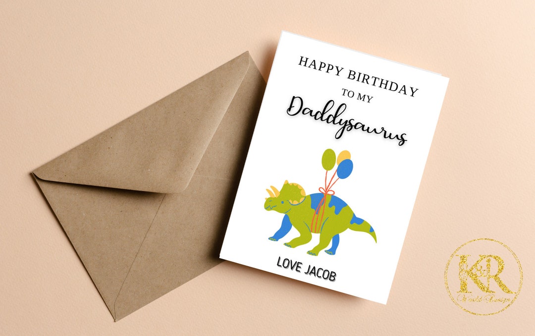 Personalised Birthday Card, Daddy Birthday Card, Happy Birthday Daddy ...