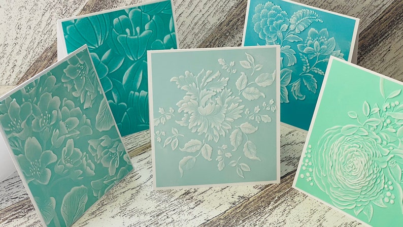 Emboss Card 3D, 3d Sympathy Card, Emboss Handmade Note Card, Emboss ...