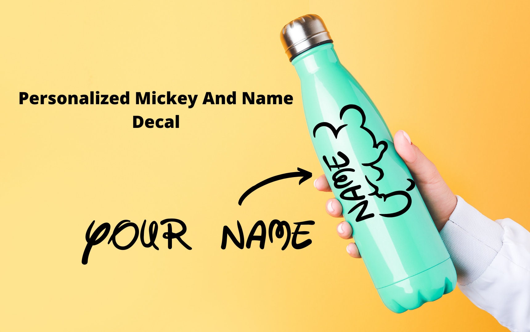 Custom Inspired Disney Decal With Name, Personalized Disney Mickey ...
