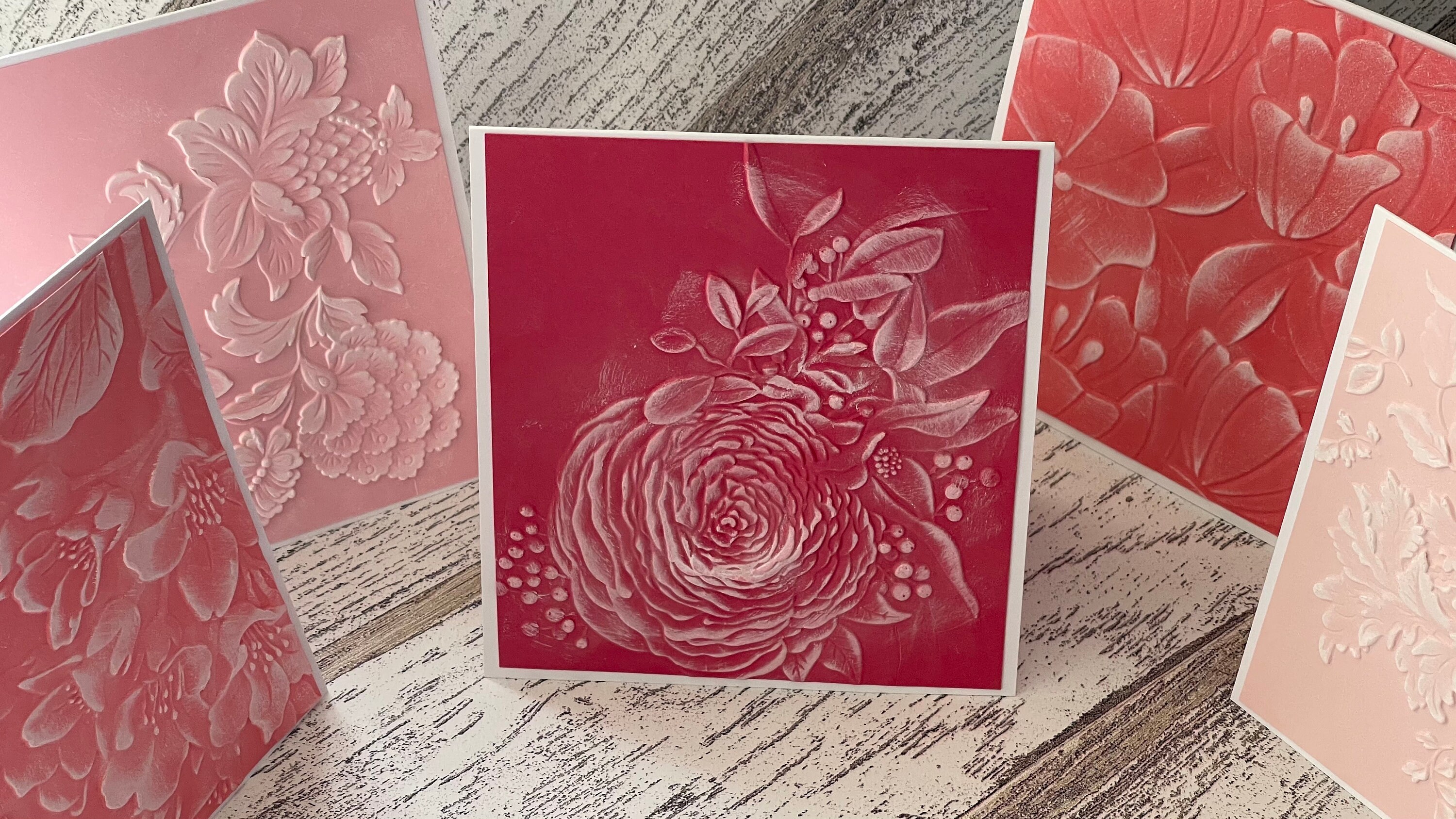Embossed Note Card Blank 3D, Embossed Notecard All Occasions, Embossed ...