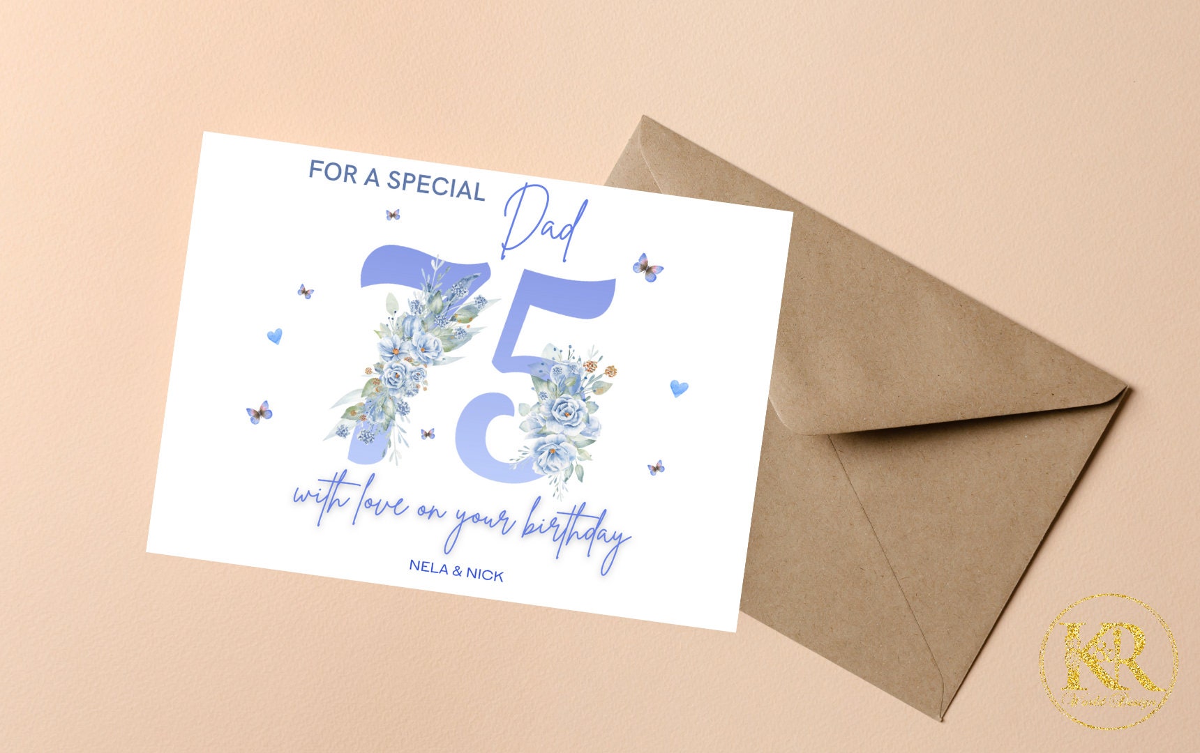 Happy 75th Birthday Card Dad, 75th Card Dad, 75th Birthday Grandpa ...