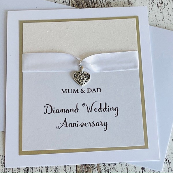 Handmade Diamond Wedding Cards - Etsy