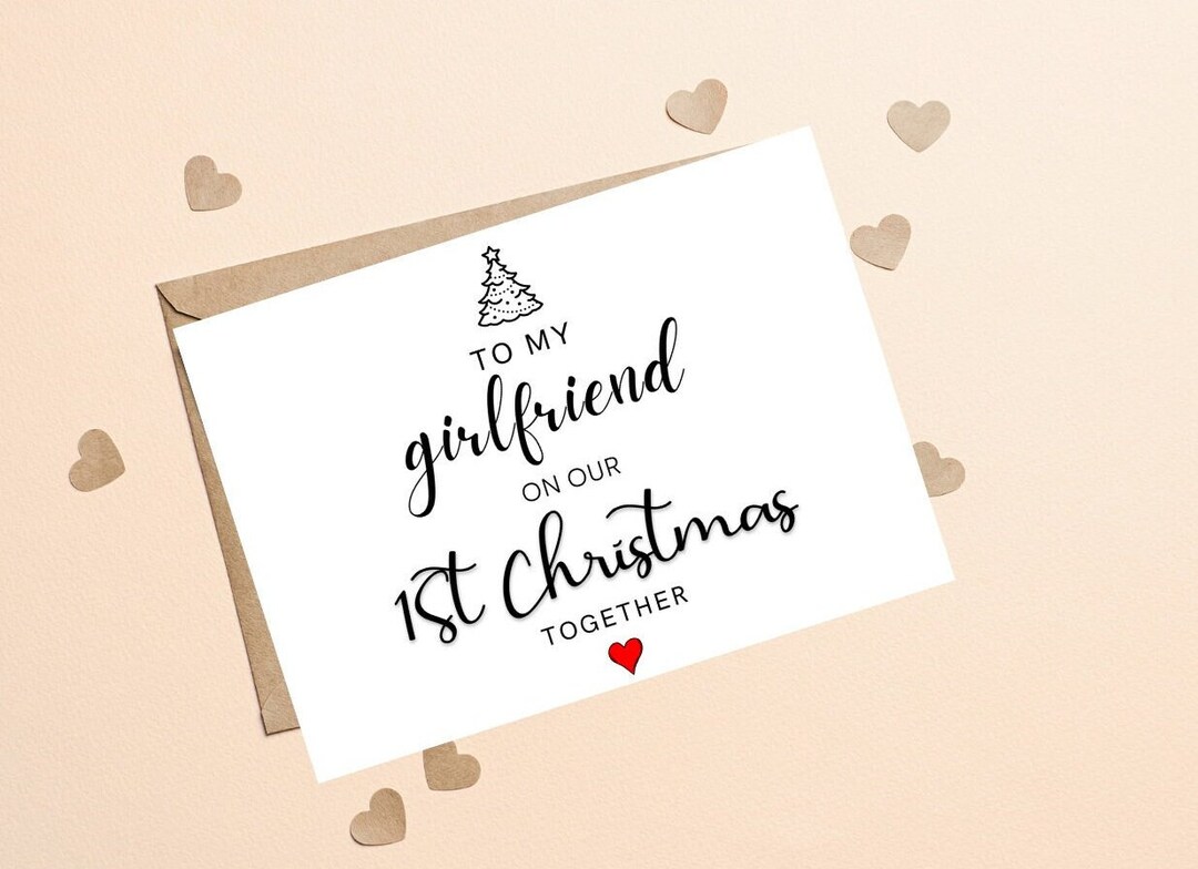 First Christmas Girlfriend Christmas Card, to My Girlfriend on Our ...