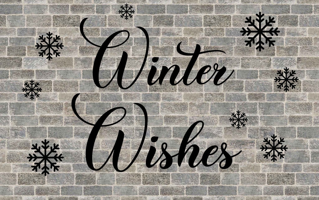 Winter Christmas Stencil, Christmas Stencils, Holiday Stencil, Holiday ...