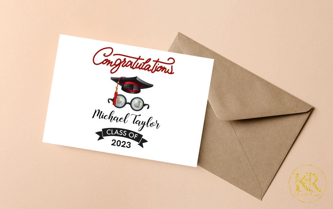 Personalized Graduation Card 2023, Class of 2023 Graduation Card ...