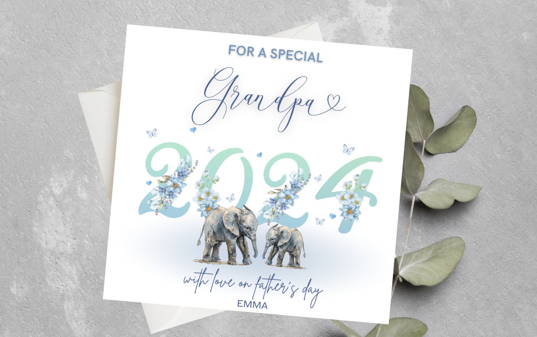 Happy 1st Fathers Day as My Grandpa Card, Personalized Grandpa 1st ...