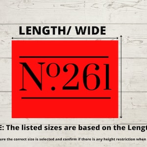 Personalized House Number Decal, House Number Stickers, Address ...