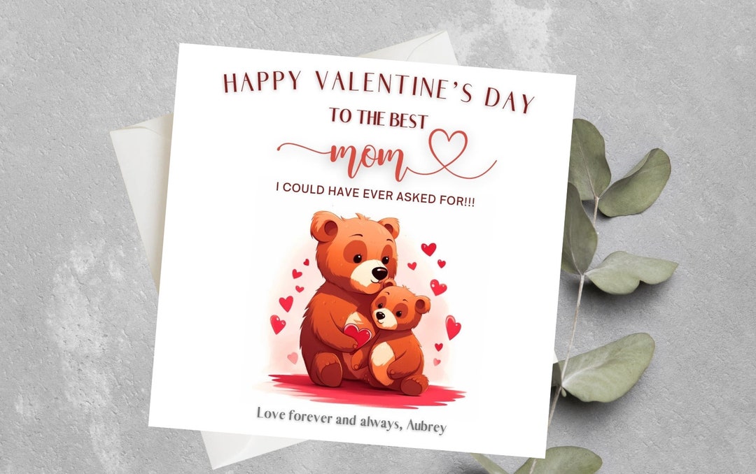 Personalised Mom 1st Valentine's Day, Happy First Valentine's to the ...