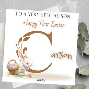 Personalised Great Grandson First Easter Card, Grandson 1st Easter ...