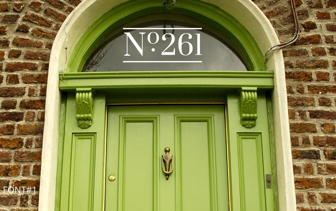 Personalized House Number Decal, House Number Stickers, Address ...