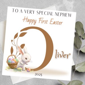 Personalised Great Grandson First Easter Card, Grandson 1st Easter ...
