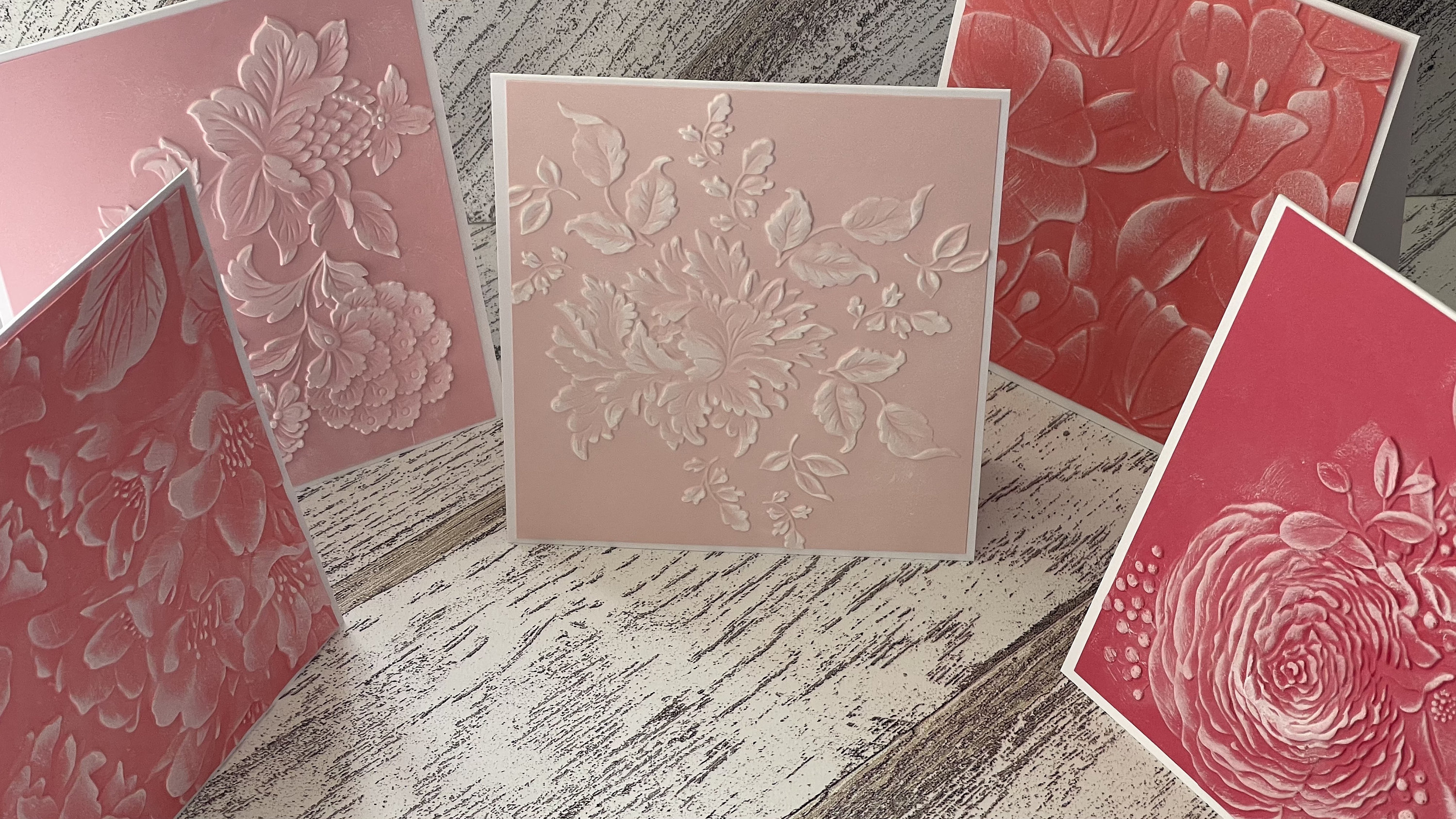 Embossed Note Card Blank 3D, Embossed Notecard All Occasions, Embossed ...