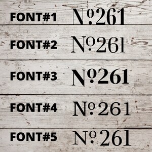 Personalized House Number Decal, House Number Stickers, Address ...
