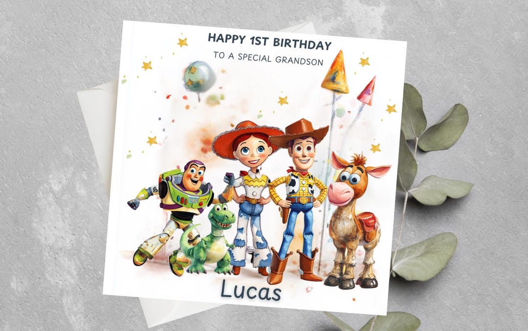 Personalised Toy Story Birthday Card, Toy Story Birthday Card for ...
