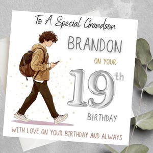Personalised 14th Birthday Card for Grandson, Son, Godson, 14th ...