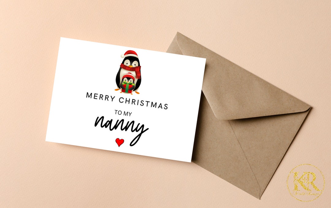 Christmas Card to My Nanny, Christmas Card for My Nanny, Christmas Card ...