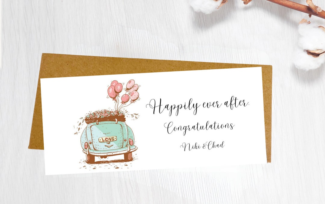 Wedding Gift Money Card, Congratulations Money Wallet, Wedding Present ...