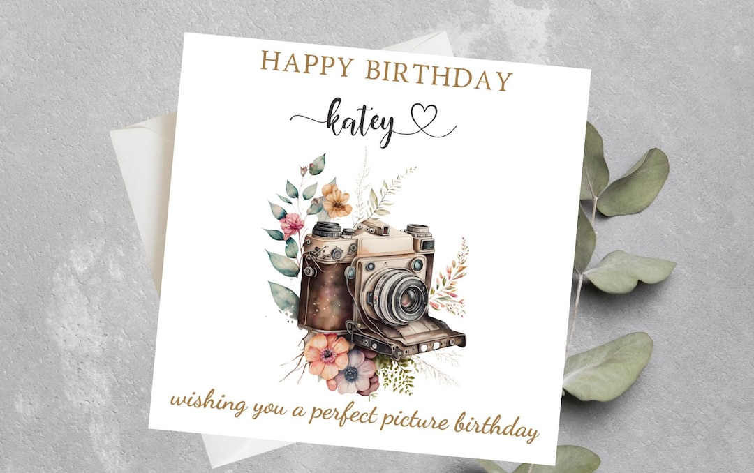 Personalised Photographer Birthday Card, A Picture Perfect Birthday ...