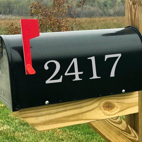 Mailbox Number Decal - Etsy