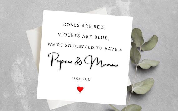 Valentine Poems For Grandparents