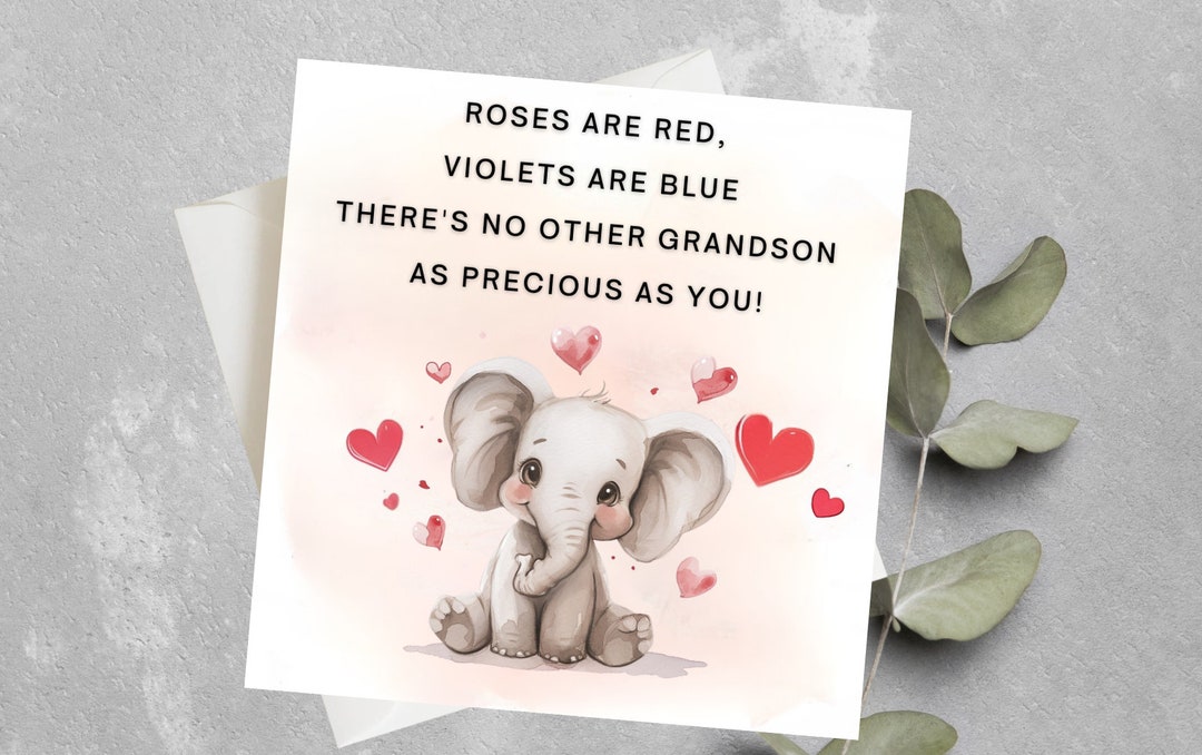Personalised Grandson 1st Valentine's Day Card, Great Grandson 1st ...