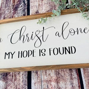 Modern Farmhouse Sign, Religious Sign, Farmhouse Christian Sign, Christ ...