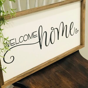 Welcome Home Farmhouse Sign Home Wood Sign Farmhouse Decor - Etsy