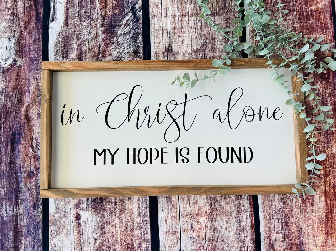 Modern Farmhouse Sign, Religious Sign, Farmhouse Christian Sign, Christ ...
