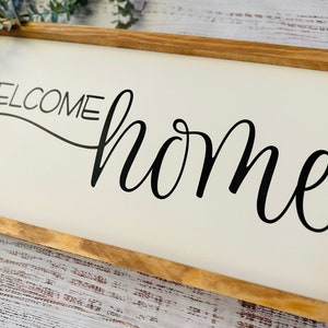 Welcome Home Farmhouse Sign, Home Wood Sign, Farmhouse Decor, Welcme ...