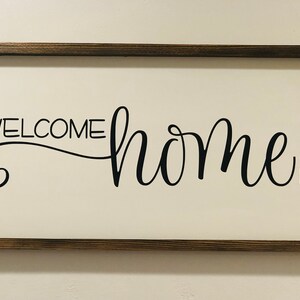 Welcome Home Farmhouse Sign Home Wood Sign Farmhouse Decor - Etsy