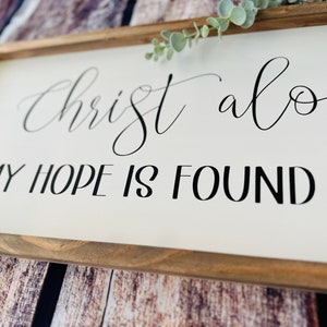 Modern Farmhouse Sign, Religious Sign, Farmhouse Christian Sign, Christ ...
